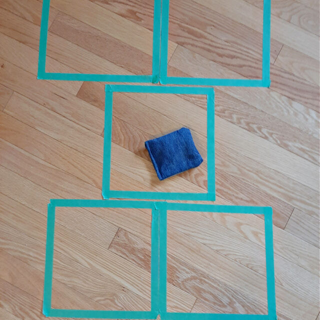 Indoor Bean Bag Game for Toddlers - My Bored Toddler