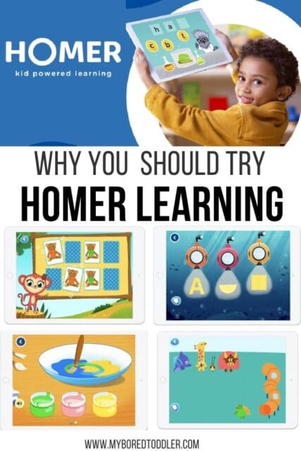 Learn with HOMER Review for toddlers (and a free trial!) - My Bored Toddler