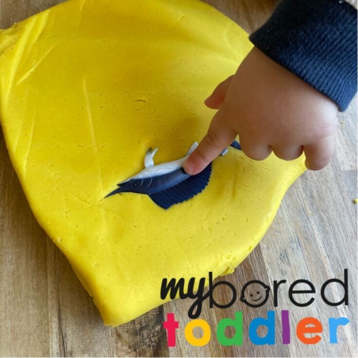 Playdough Stamping - My Bored Toddler The activity is so versatile!