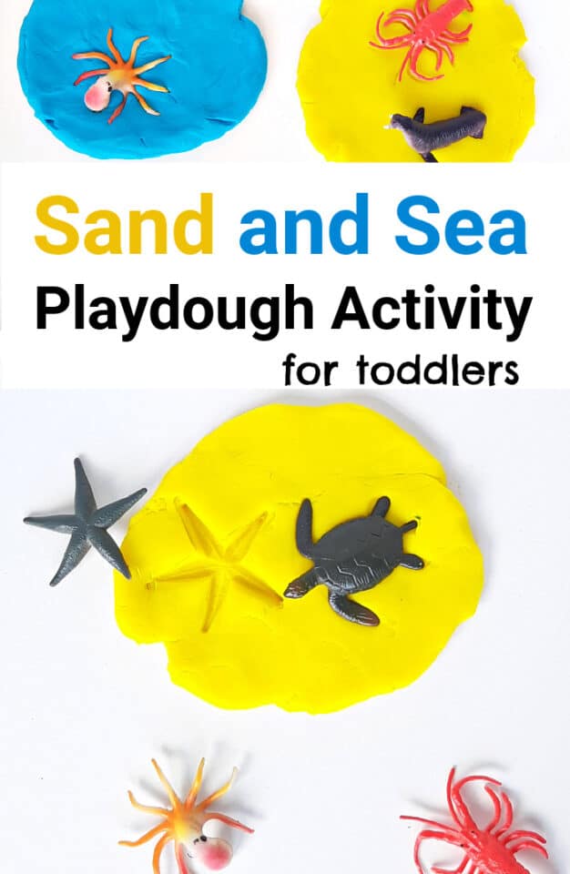 Ocean Animals Playdough Activity - My Bored Toddler