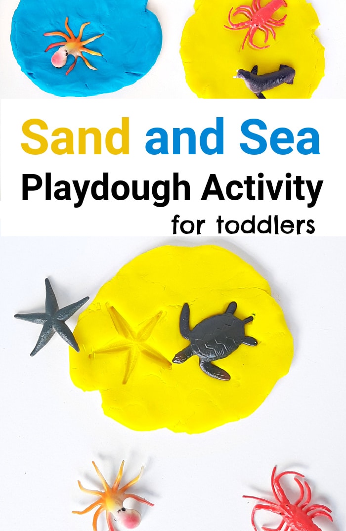 Ocean Animals Playdough Activity - My Bored Toddler