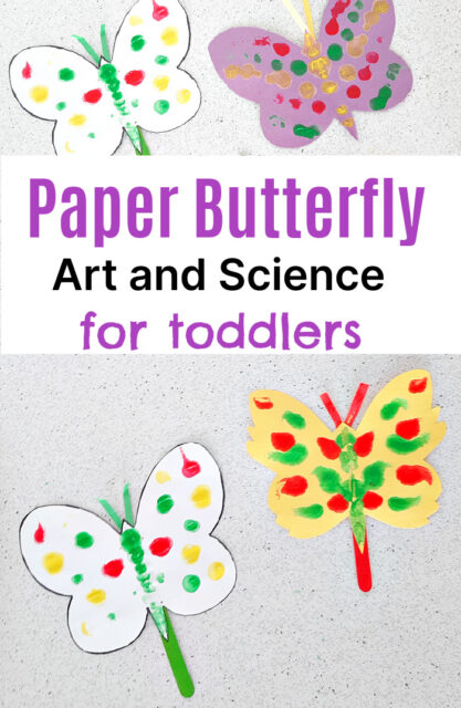 Butterfly Finger Painting Art Activity - My Bored Toddler