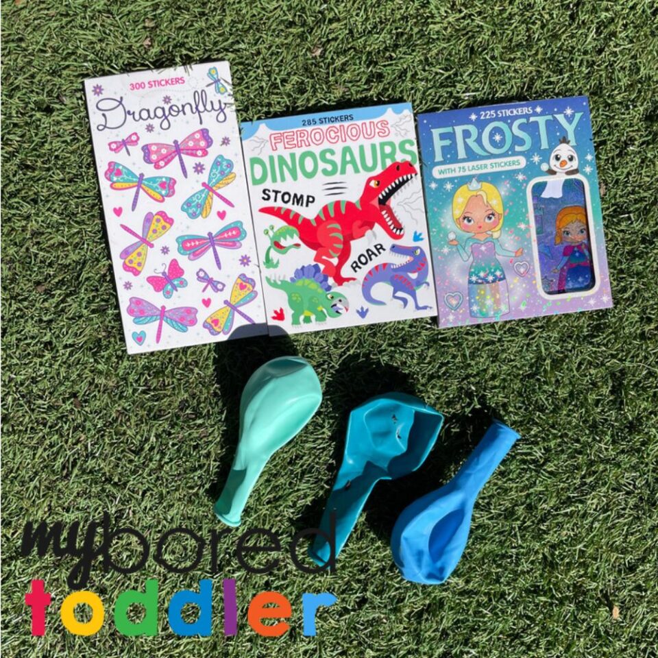 Sticker Balloons - My Bored Toddler Fine motor toddler activity