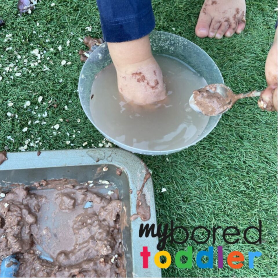 Muddy Safari Sensory Play for Toddlers - My Bored Toddler
