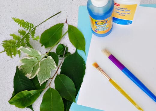 Toddler Under the Sea Fish Craft with Leaves - My Bored Toddler