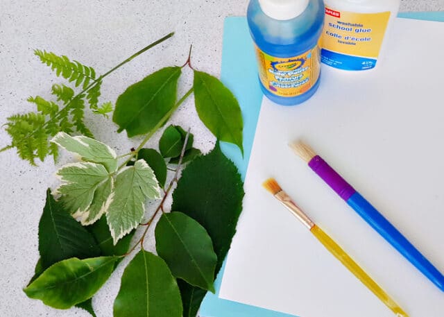 Toddler Under the Sea Fish Craft with Leaves - My Bored Toddler