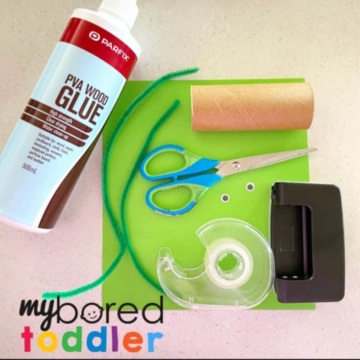 Bendy Limbed Toilet Tube Frog Craft - My Bored Toddler