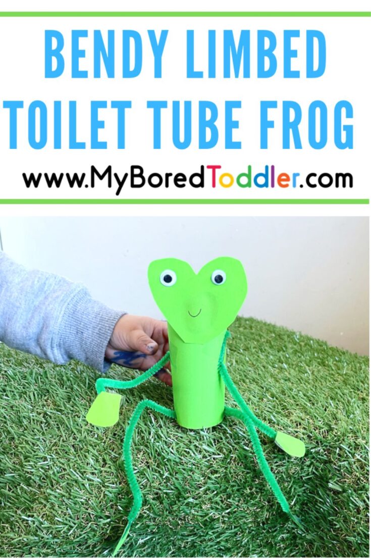 Bendy Limbed Toilet Tube Frog Craft - My Bored Toddler