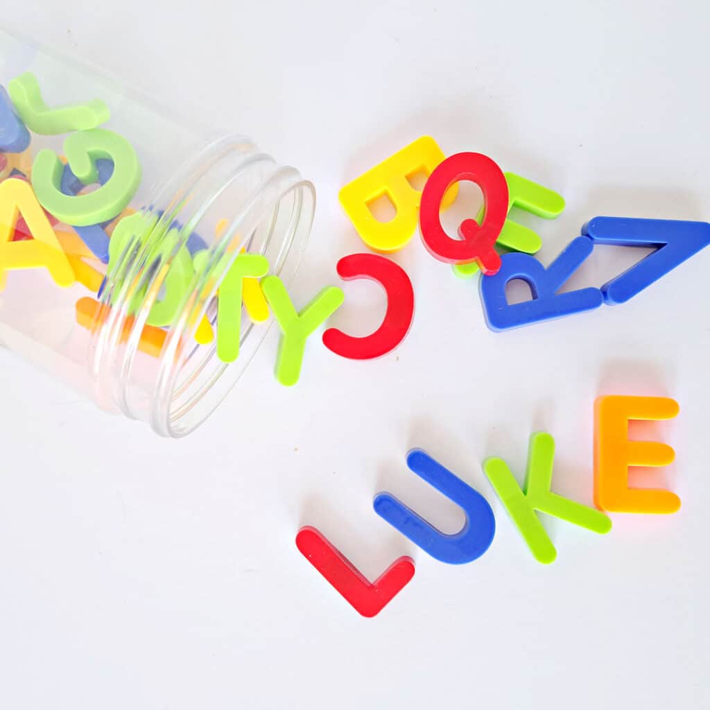 Toddler Fun With Magnetic Letters - My Bored Toddler