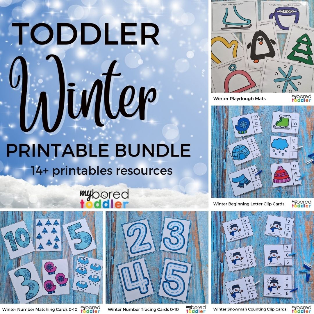Toddler-winter-printable-bundle-collage - My Bored Toddler