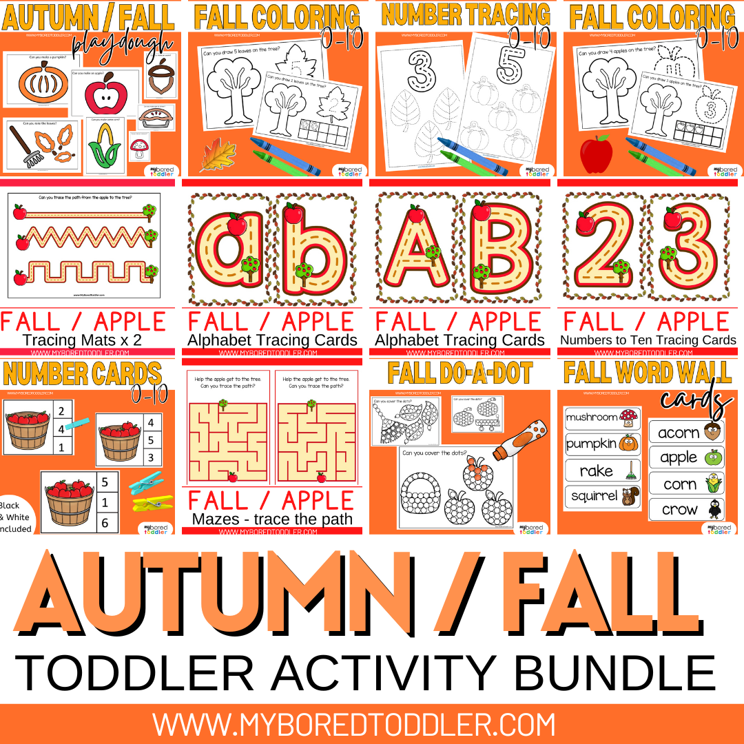 autumn fall printable bundle new - My Bored Toddler