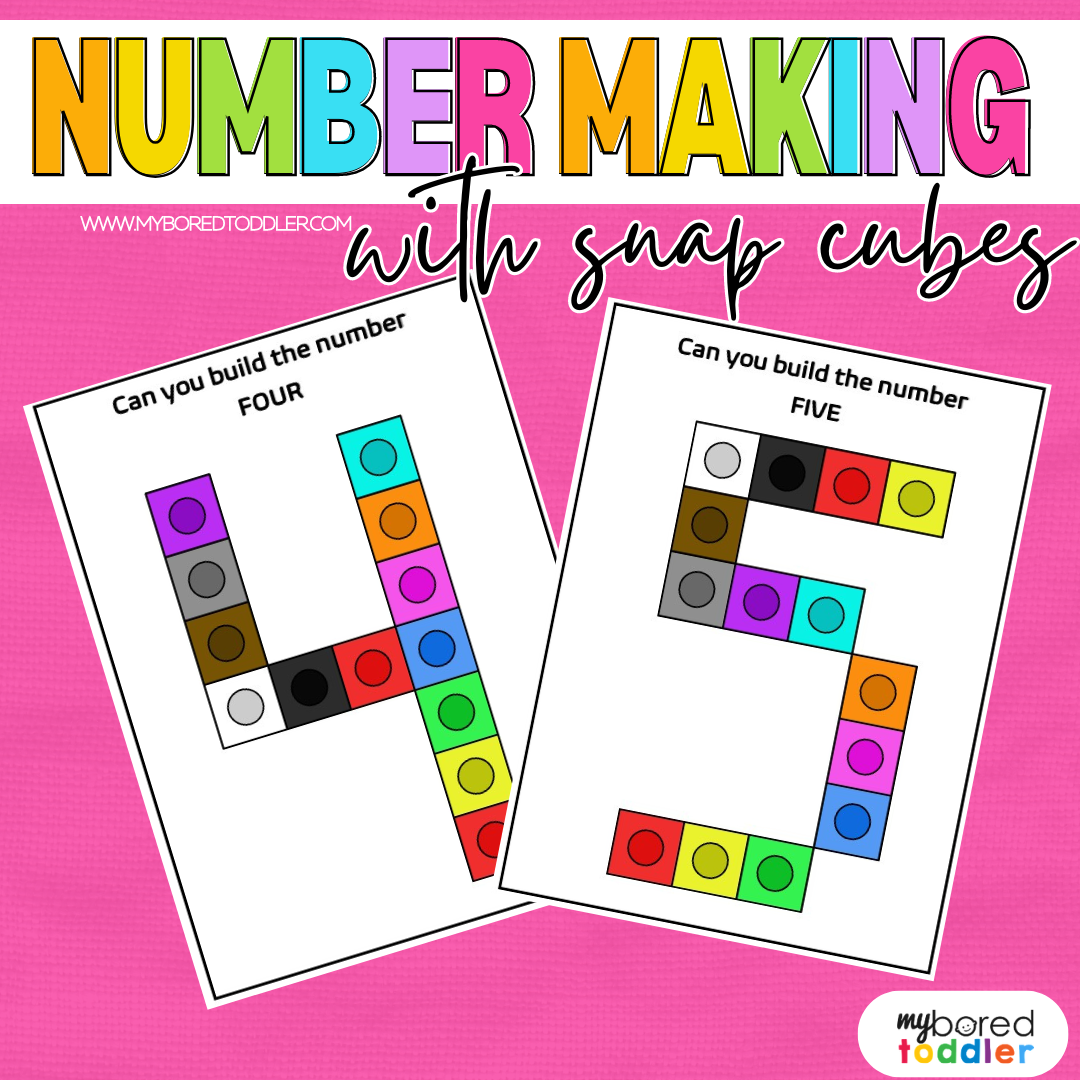 number-making-cards-with-snap-cubes - My Bored Toddler