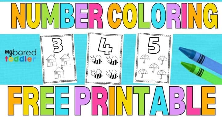 number printable coloring freebie facebook - My Bored Toddler