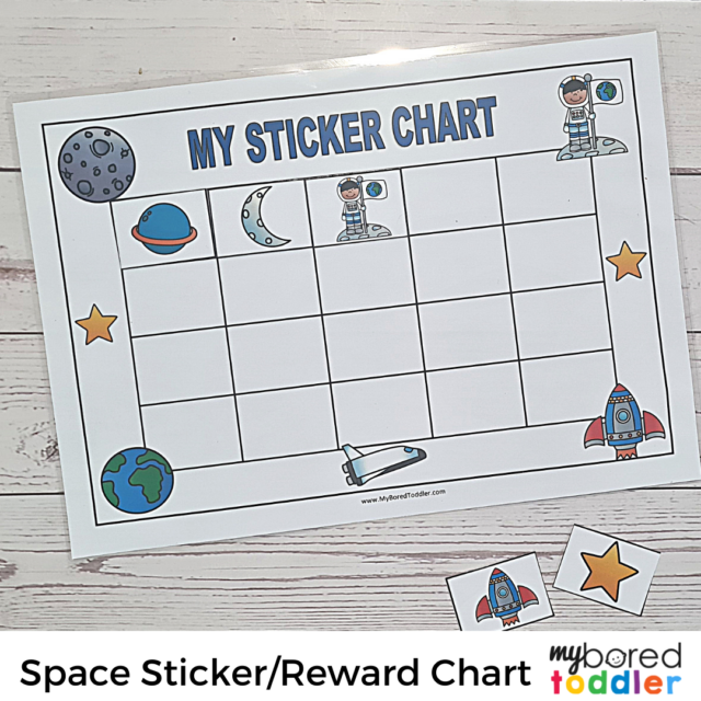 Free Printable Space Number Matching Cards 0-10 - My Bored Toddler