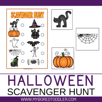 HALLOWEEN SPIDER SCAVENGER HUNT [FREE PRINTABLE] - My Bored Toddler