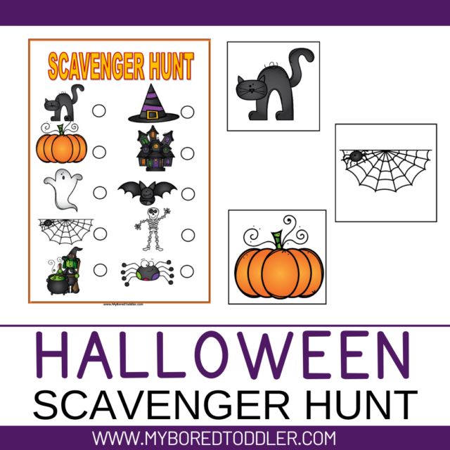 Free Printable Halloween Playdough Mats - My Bored Toddler