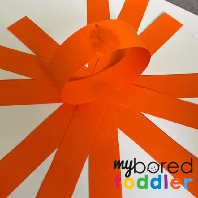 Halloween Pumpkin Paper Craft - My Bored Toddler