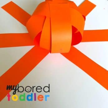 Halloween Pumpkin Paper Craft - My Bored Toddler