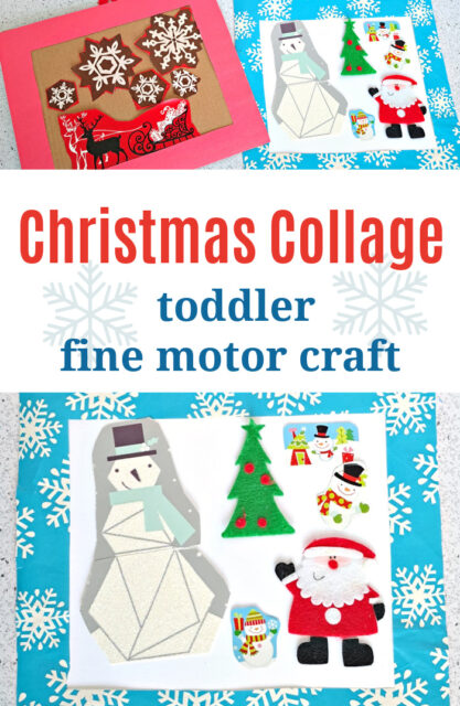 Christmas Collage Paper Craft for Toddlers - My Bored Toddler