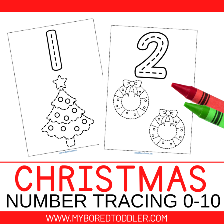 FREE PRINTABLE Christmas Playdough Mats for Toddlers
