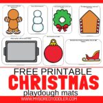 FREE PRINTABLE Christmas Playdough Mats for Toddlers - My Bored Toddler