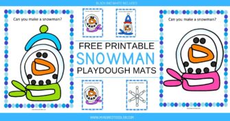 FREE PRINTABLE SNOWMAN PLAYDOUGH MATS FACEBOOK - My Bored Toddler
