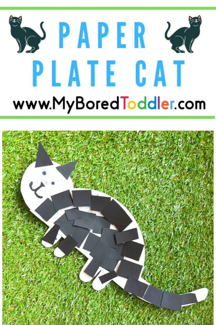 Paper Plate Cat Craft - My Bored Toddler Great for Practicing Scissors ...