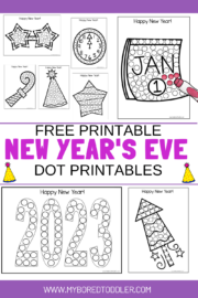 FREE PRINTABLE New Year's Eve Dot Printables for Toddlers ...