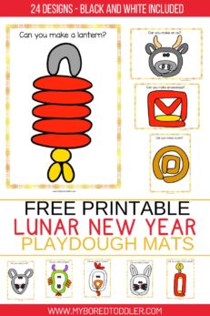 FREE Printable Lunar New Year Playdough Mats for Toddlers ...