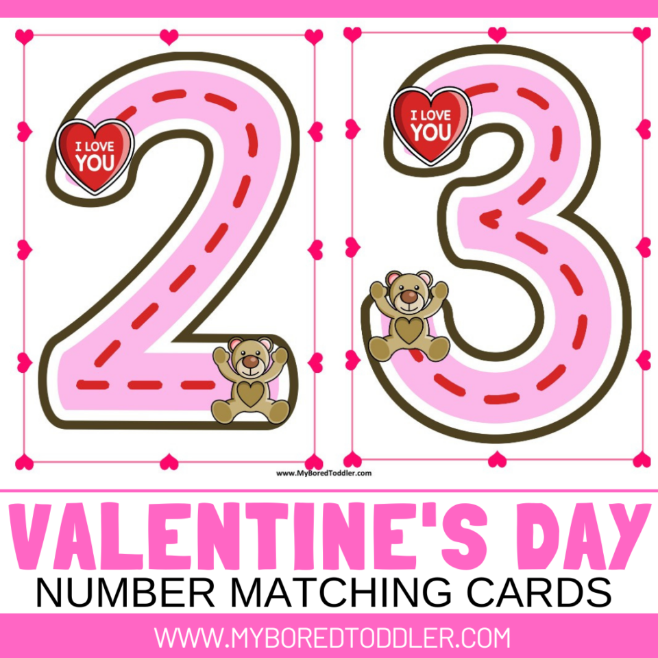 FREE Valentine's Day Dot Printables for Toddlers - My Bored Toddler