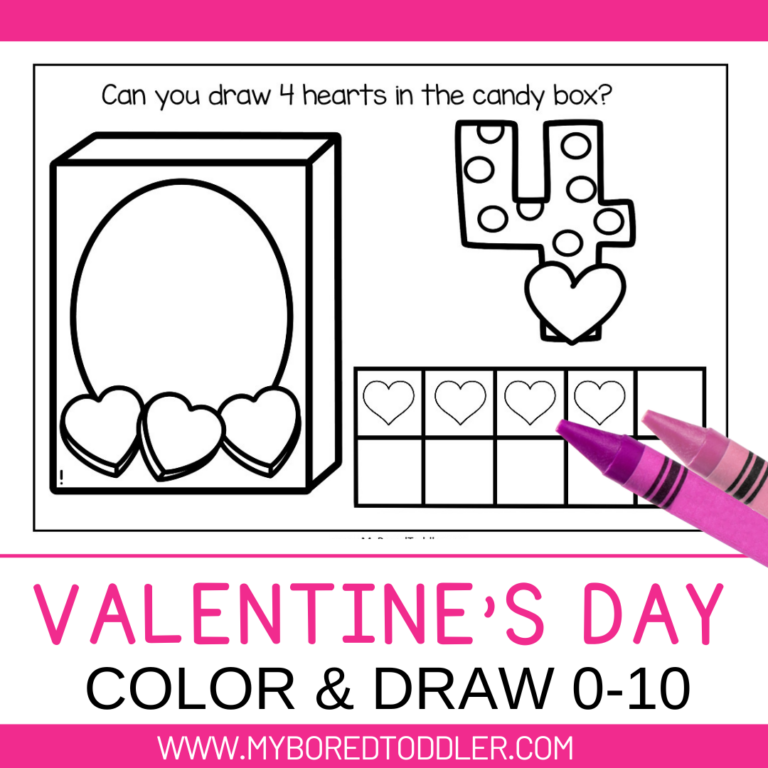 FREE Valentine's Day Dot Printables for Toddlers - My Bored Toddler