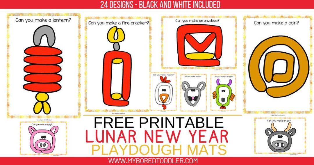 free printable lunar new year chinese new year playdough mats toddlers ...
