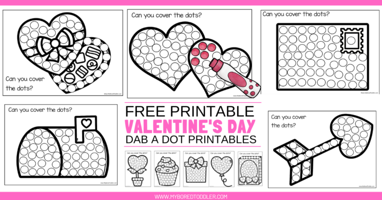 free printable valentine's day dab a dot do a dot printable toddler ...