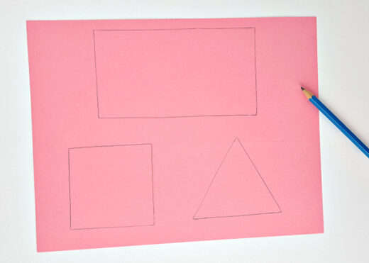 Toddler Shape Activity with Cotton Swabs - My Bored Toddler