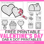 FREE Printable Valentine's Day Playdough Mats for Toddlers ...