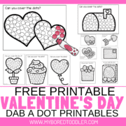 FREE Printable Valentine's Day Playdough Mats for Toddlers ...