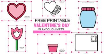 FREE PRINTABLE VALENTINE'S DAY PLAYDOUGH MATS FACEBOOK - My Bored Toddler