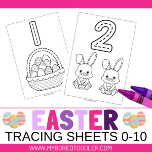 FREE Printable Easter Egg Playdough Mats for Toddlers - My Bored Toddler
