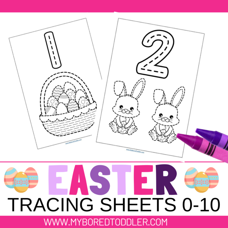 FREE Printable Easter Egg Playdough Mats for Toddlers - My Bored Toddler