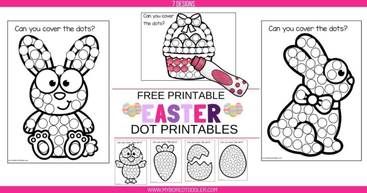 FREE PRINTABLE EASTER DOT PRINTABLES FOR TODDLERS PRESCHOOLERS - My ...