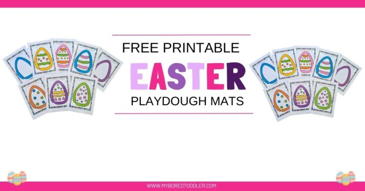 FREE PRINTABLE EASTER PLAYDOUGH MATS FACBOOK - My Bored Toddler
