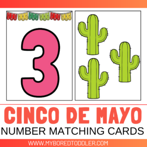 FREE Printable Cinco De Mayo Number Tracing Sheets - My Bored Toddler