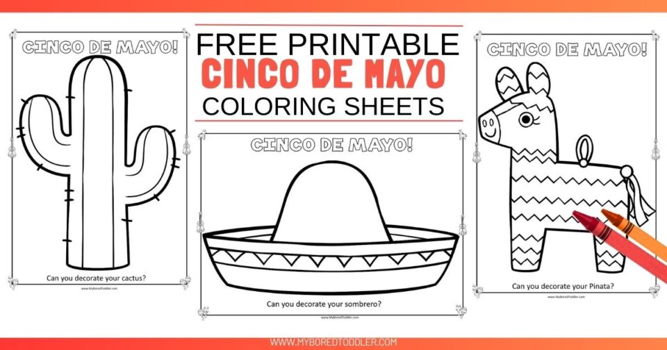 free printable cinco de mayo coloring sheets toddler preschool facebook ...
