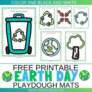 FREE Printable Earth Day Dot Printables - My Bored Toddler