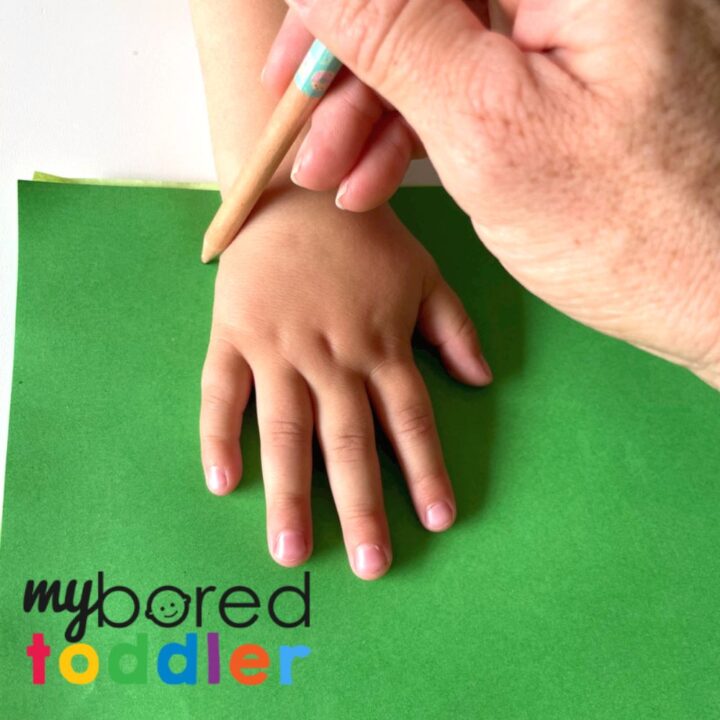 Handprint Cactus Craft - My Bored Toddler Super fun and easy!