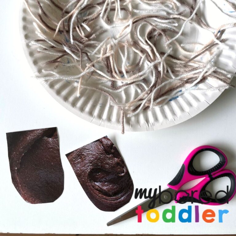 Wooly Paper Plate Dog Craft - My Bored Toddler