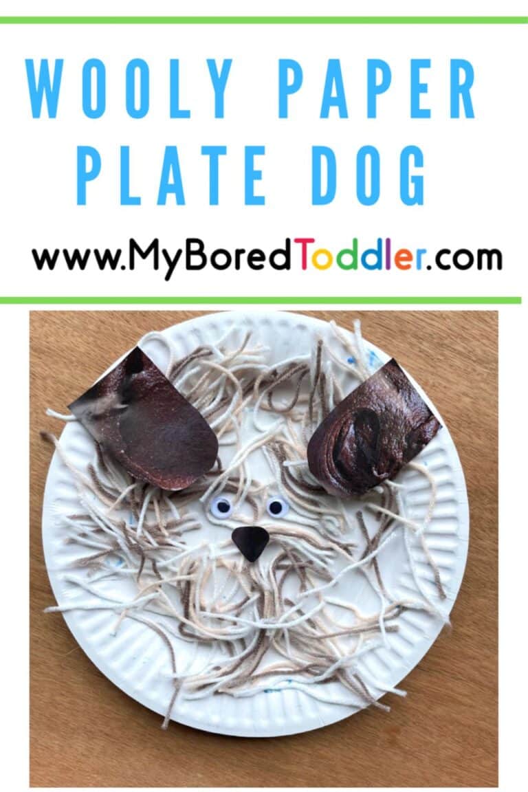 Wooly Paper Plate Dog Craft - My Bored Toddler