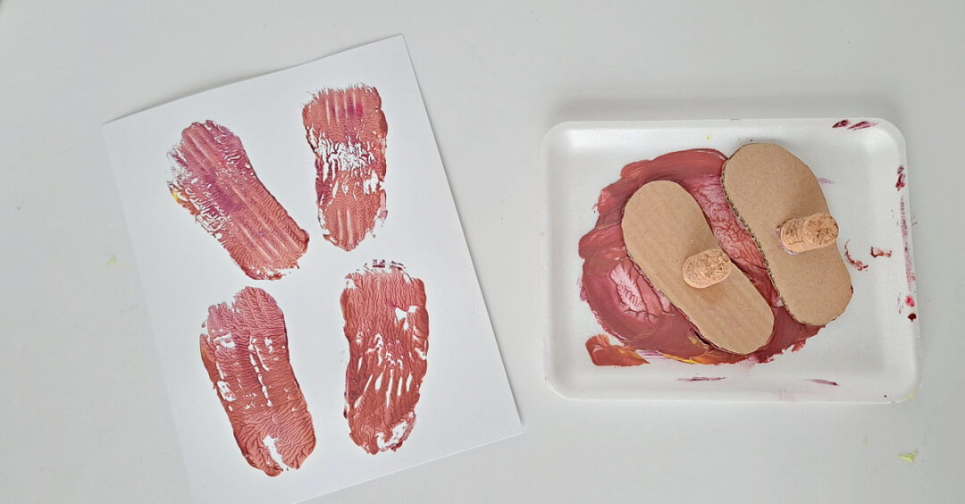 Muddy Footprints Toddler Painting - My Bored Toddler