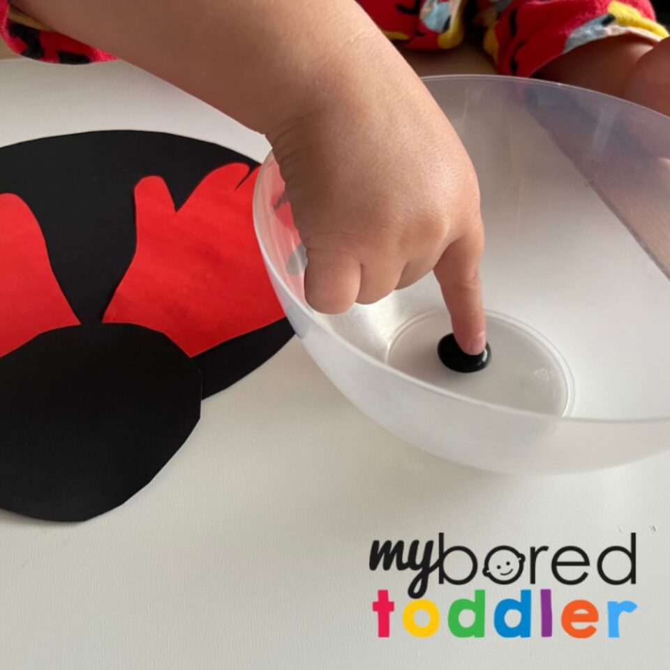 Handprint Lady Bird Craft - My Bored Toddler Quick and Amazing Craft!