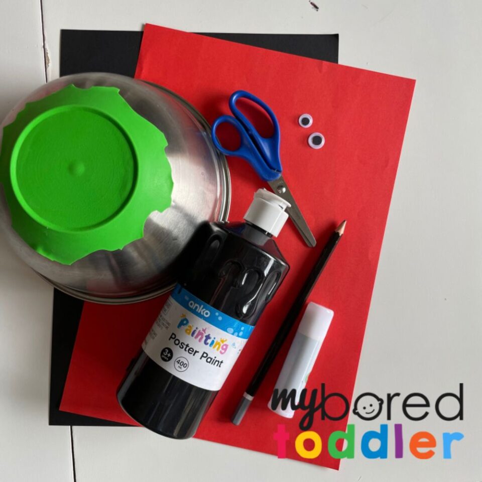 Handprint Lady Bird Craft - My Bored Toddler